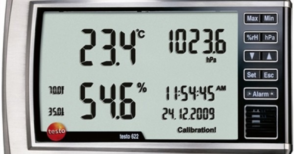 TERMOHIGRÔMETRO E BARÔMETRO DIGITAL INTEGRADO | TESTO622